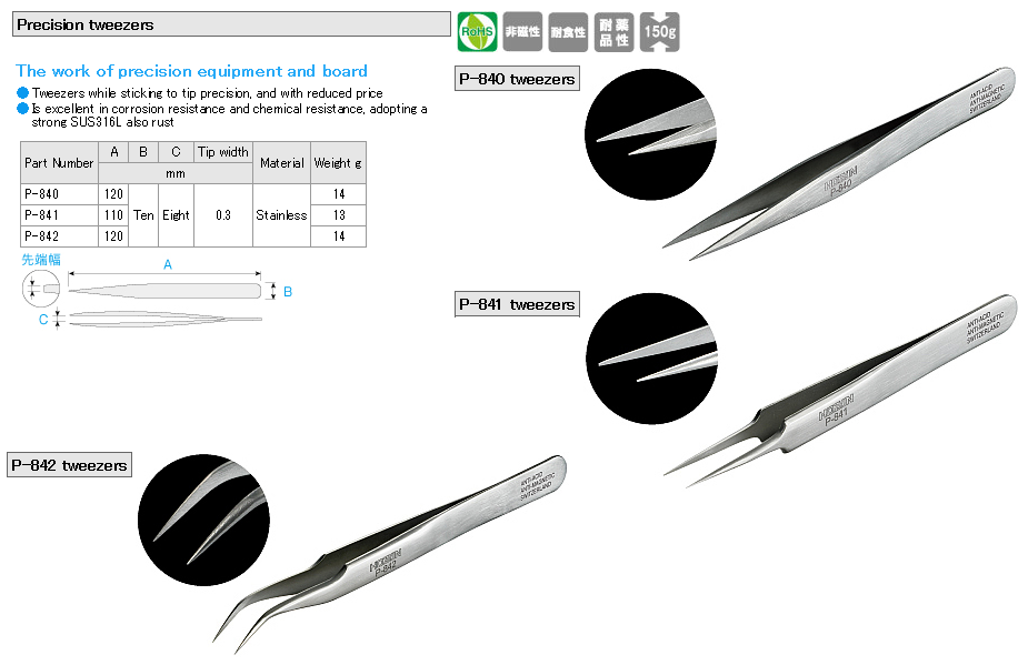 Ichiban Precision Sdn Bhd - Hozan - Hozan Precision Tweezer